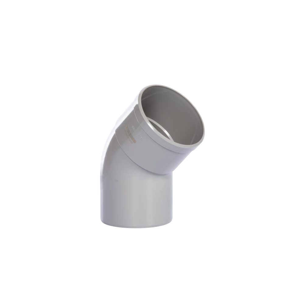 EP Coude 45° PVC Gris